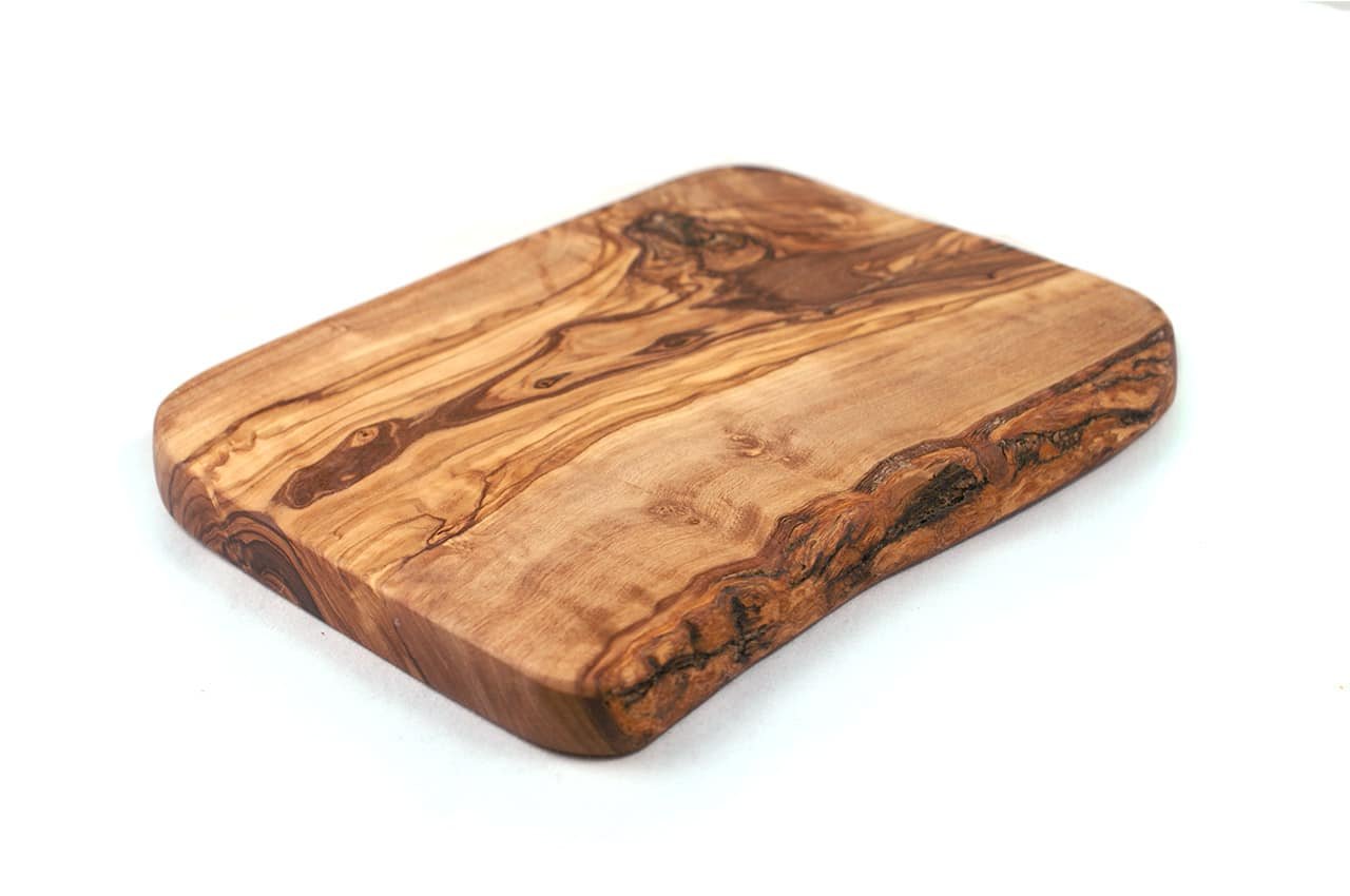 Olive wood rectangular board with rustic edge - WoodArt